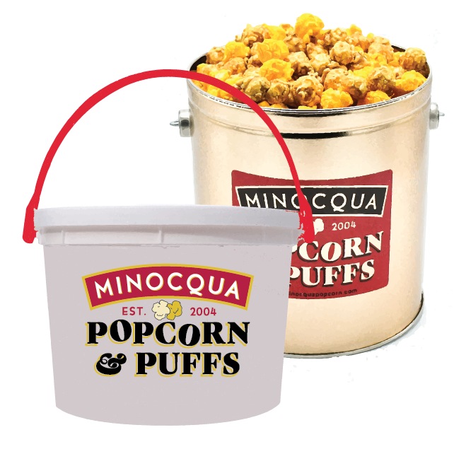 1 Gal- One Flavor Bucket | Minocqua Popcorn & Puffs