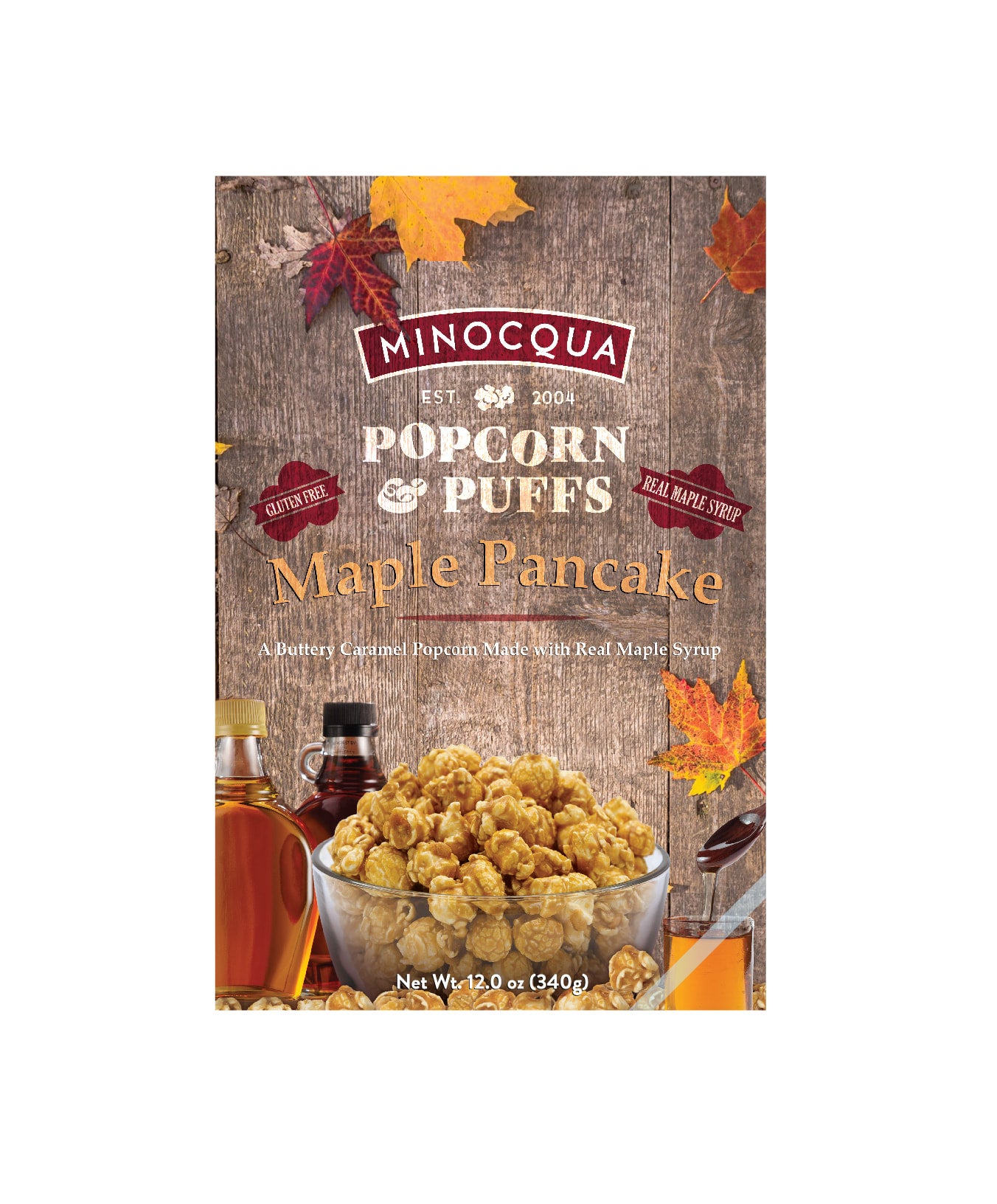 Caramel Popcorn Flavors (1/2 Gal) | Minocqua Popcorn & Puffs