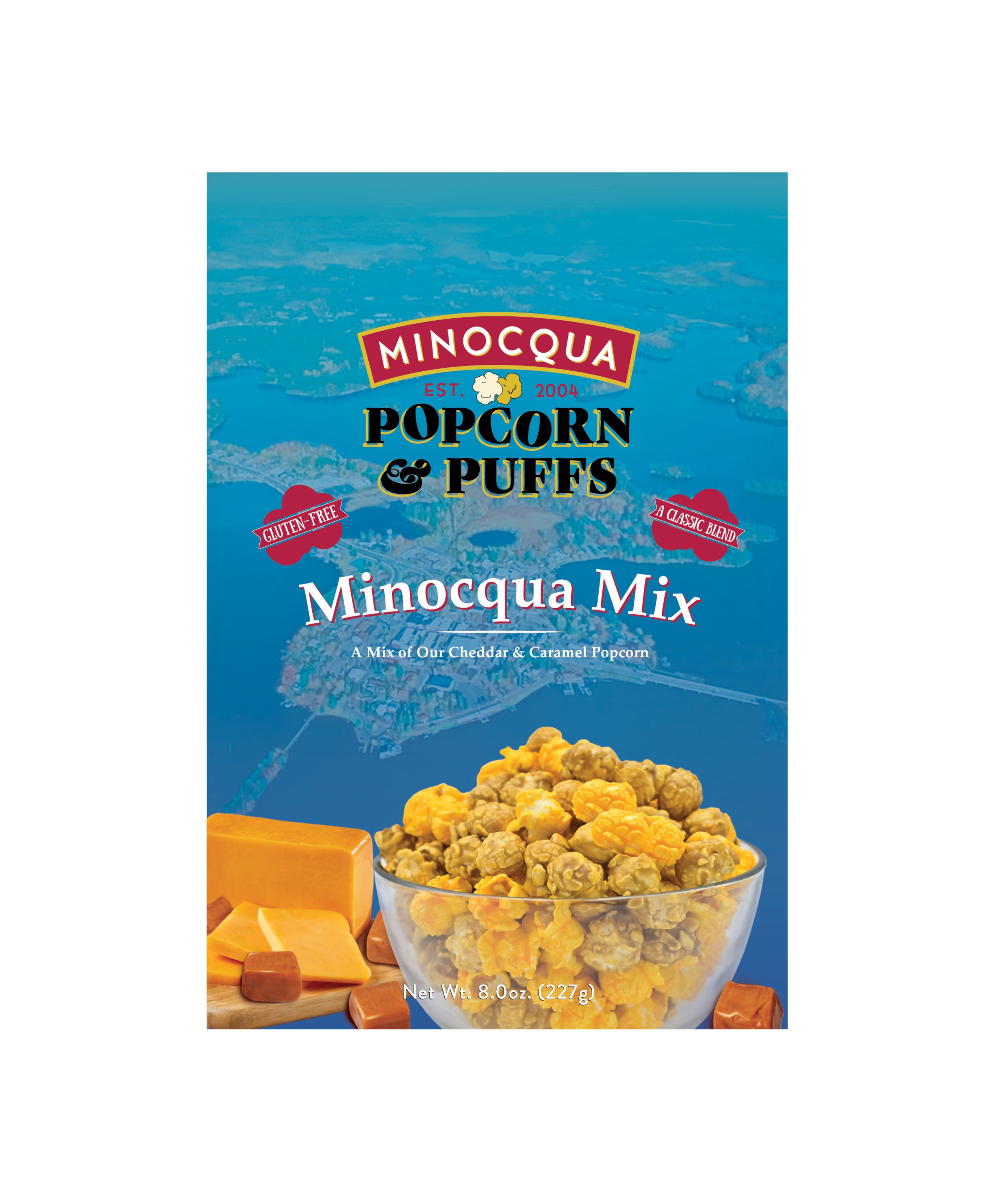 Caramel Popcorn Flavors (1/2 Gal) | Minocqua Popcorn & Puffs